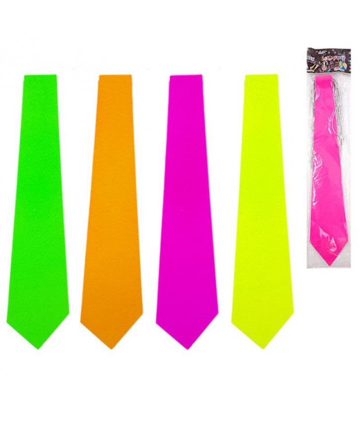 CORBATA PAPEL NEON X12PCS